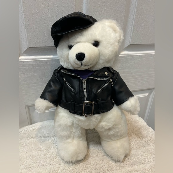 Hard Rock Cafe | Toys | Vintage Hard Rock Hotel Biker Teddy Bear Plush ...
